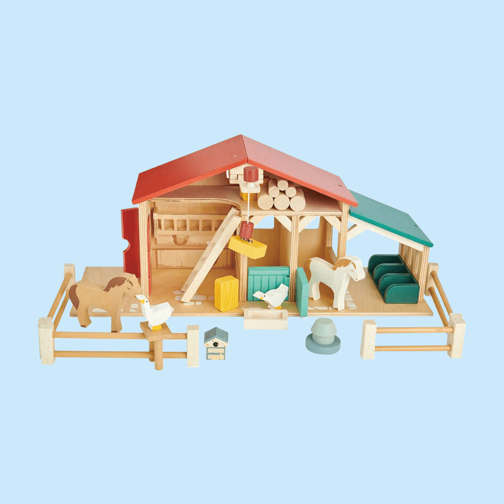 Wooden Farm Sets - Farmyard Animals Play Sets - Imagination Toys
