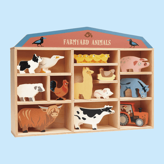 Wooden Animal Toys - Wild Animals, Farm Animals, Pets, Ocean Creatures